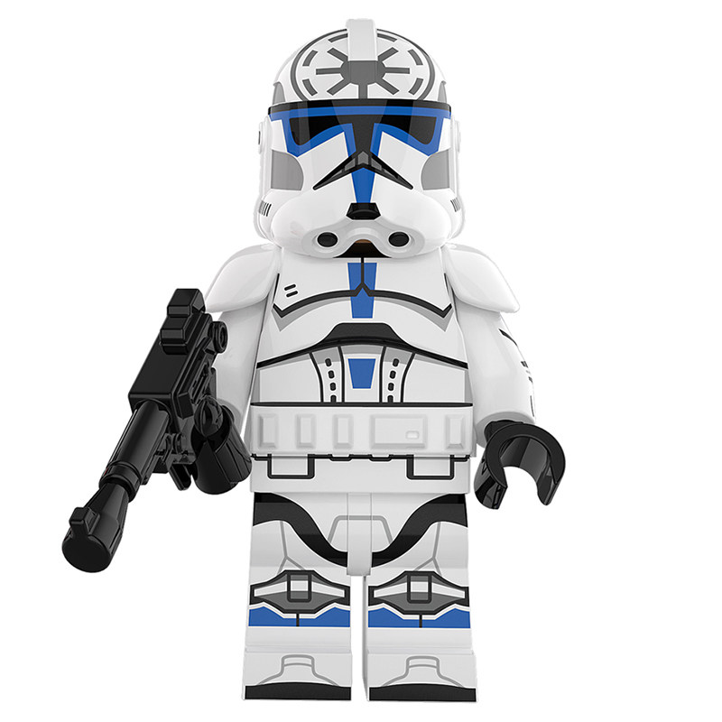 Compatible with domestic Star Wars KT1042 Blue Clone Trooper 501 Legion ...