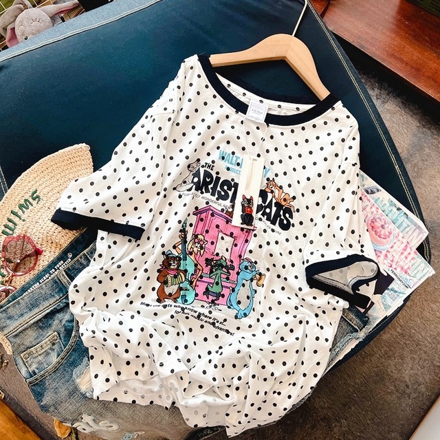 Brand benefits A.D.Khal paper bag home polka dot contrasting color pure ...