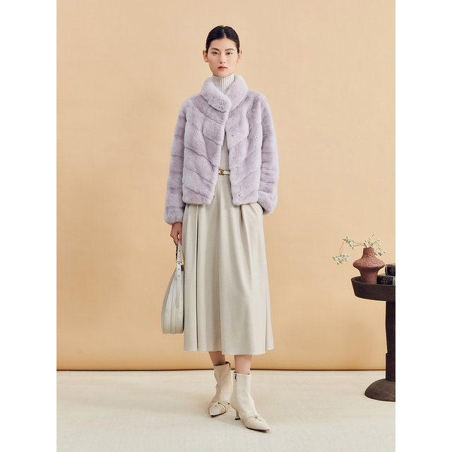 YINER exclusively selects 2024 new winter style luxury full mink fur ...