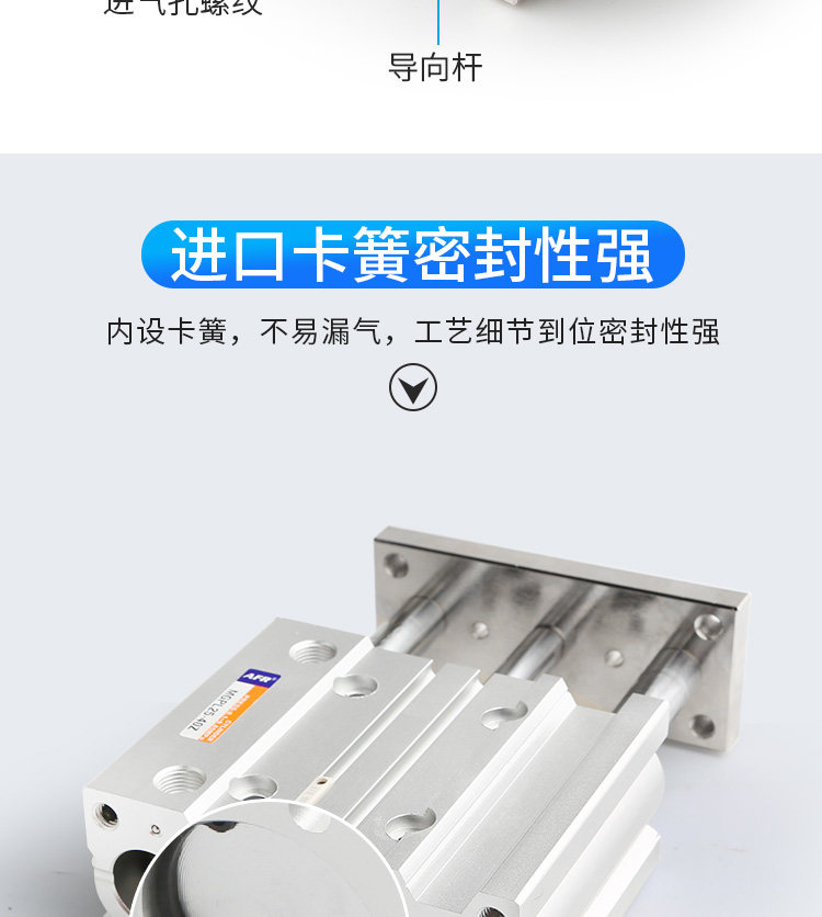 Three-Axis Double Guide Rod Thin Type with Magnetic Air Cushioning ...