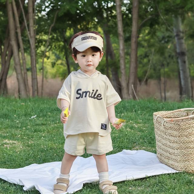 Summer Korean baby clothes boys pure cotton short-sleeved baby cute ...