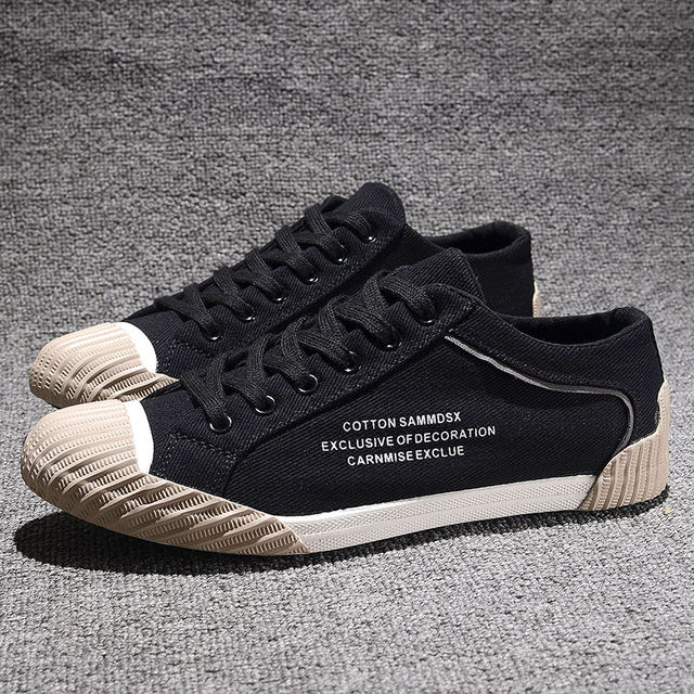 Lace-up canvas shoes for men 2023 spring and autumn breathable old ...
