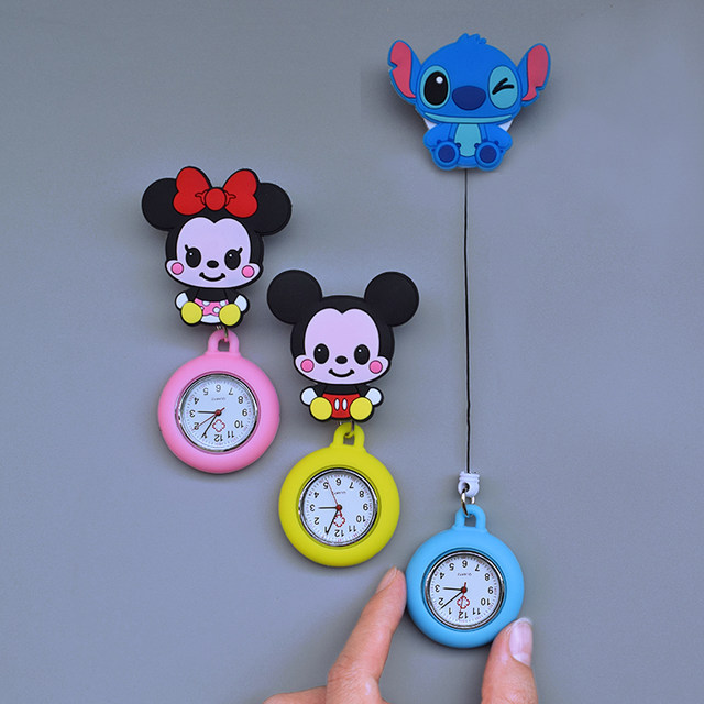 Cartoon nurse watch hanging watch cute pocket watch retractable doctor ...