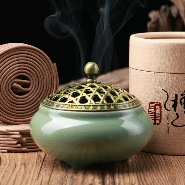 Incense burner household pure moxa stick fumigation moxa fumigation ...