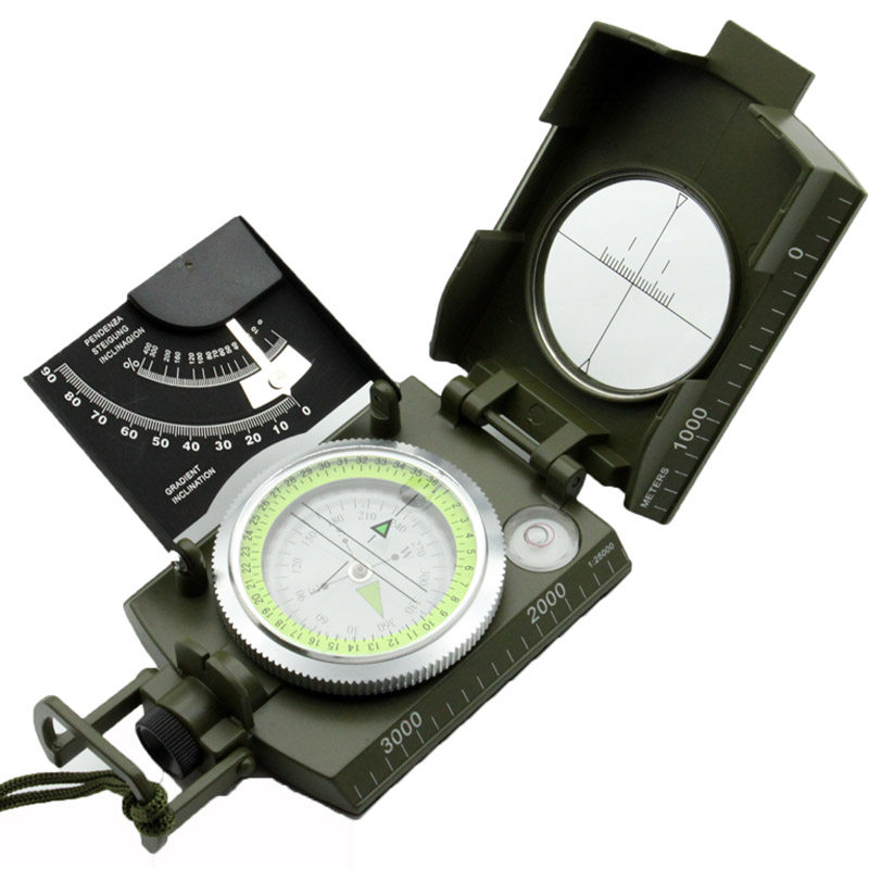 Rhino Armor Metal Luminous Compass - Slope & Inclinometer