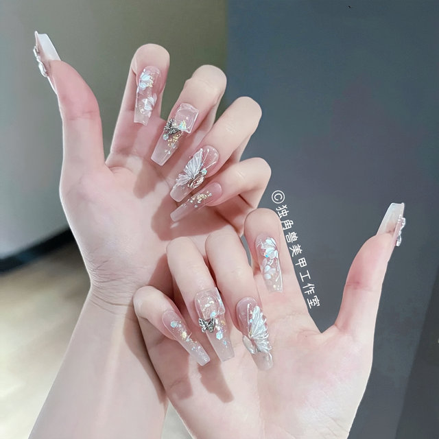 Purely handmade advanced custom-made wearable nails with hand-painted ...