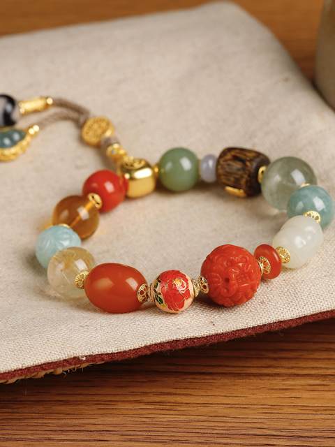 Natural Dopao Crystal Bracelet Female Nanhong Beesle Wax Cold Crystal ...