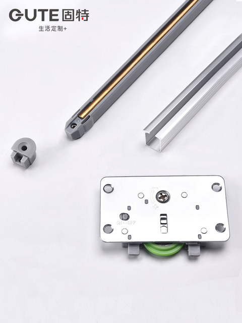 Good damping hanging wheel hanging rail two-way buffer sliding door ...