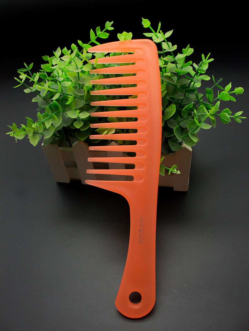 Chunni Wide Tooth Comb - Purple, 20cm - For Long & Curly Hair