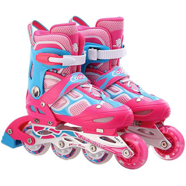 Puma roller skates professional adult children adjustable inline flash ...
