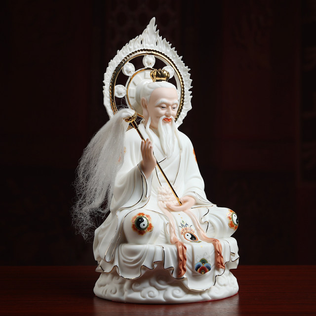 The Three Pure Gods Statue Daozu Master Taishang Laojun Lingbao Moral Primitive Heavenly Buddha ...