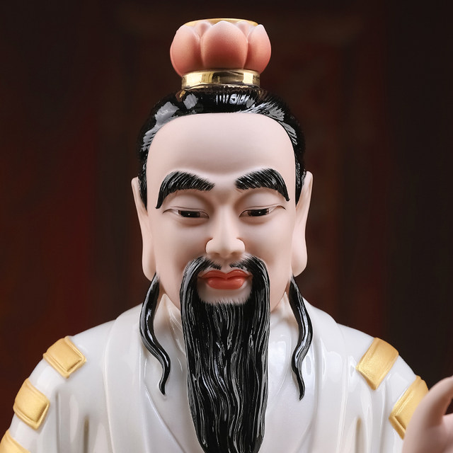 Dai Yutang Ceramics' "Xiangyun Three Pure Elders" Taoist Deity Statue ...