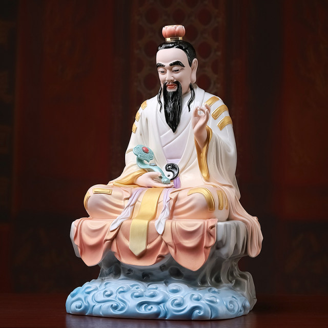 Dai Yutang Ceramics' "Xiangyun Three Pure Elders" Taoist Deity Statue ...