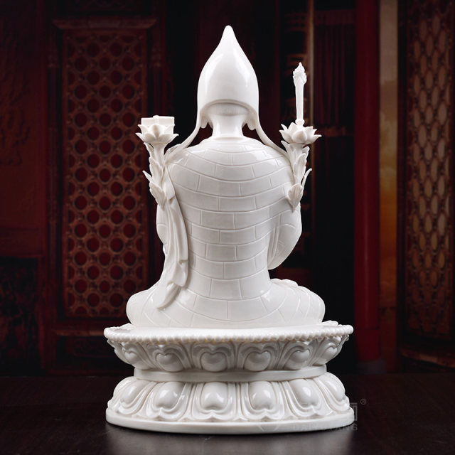 Dai Yutang Ceramic Ornament, "Tibetan Master Tsongkapa Statue, Dehua ...