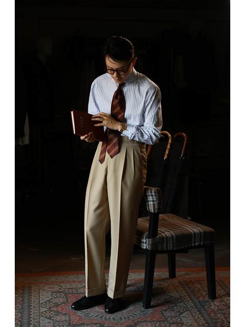 UGENTLE men's brand Italian 1900 fabric autumn Xinglin Italian high ...