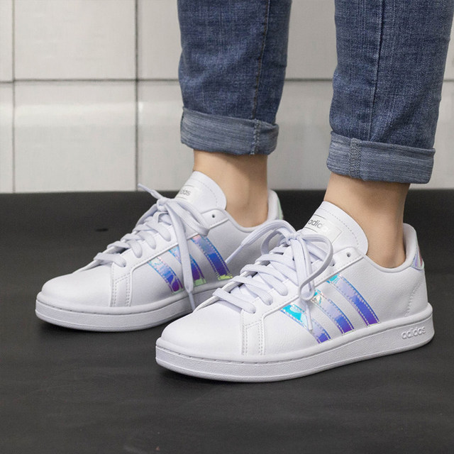adidas Adidas female low -help wear -resistant anti -slip laser tail ...