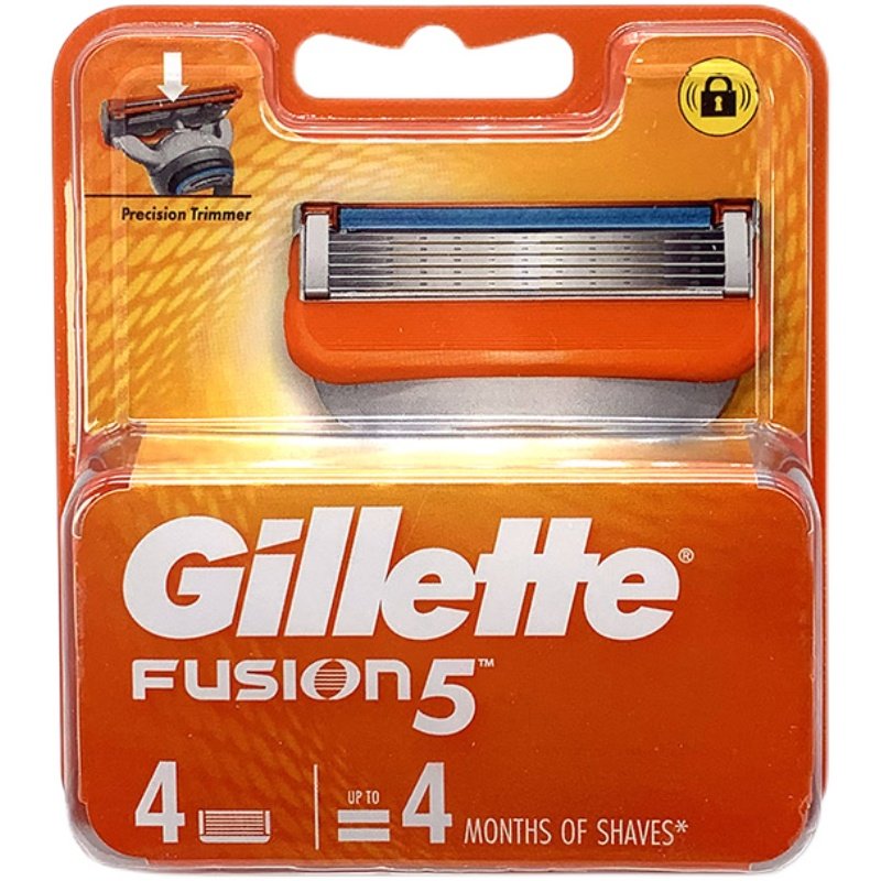 Gillette Speed 5 Manual Razor Head - German Original Imported Pack of 4