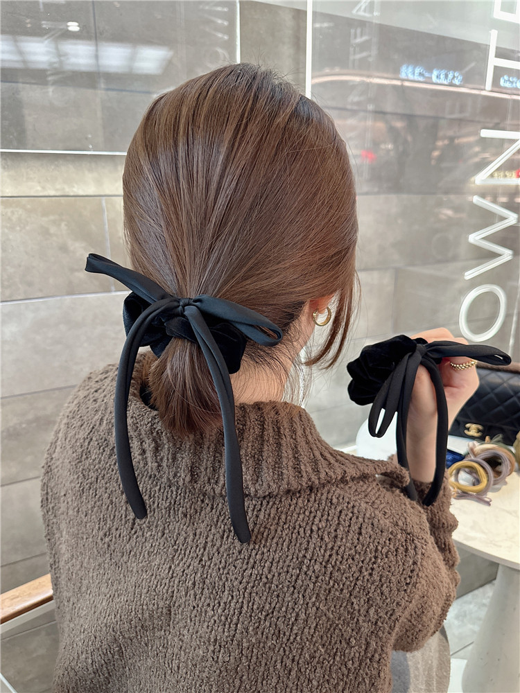Korean velvet bow rope, rope ins, girl large intestine rubber bands ...