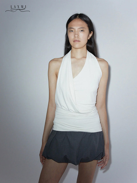 PALOMA-WOOL new beige collar halter neck vest women's fashionable ...