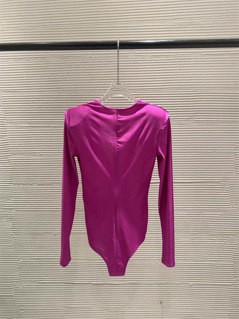French niche design kink V-neck sexy low-cut long-sleeved T-shirt ...