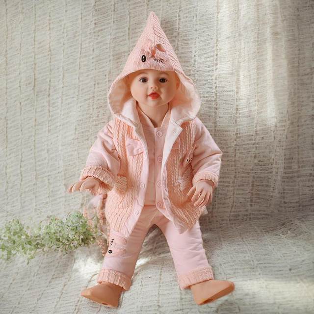 Girls aged 0 to 1 and a half years old, split style spring, autumn and ...