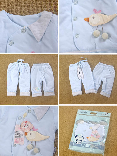 Baby girl outfits for newborns spring and autumn thin cotton clothes ...