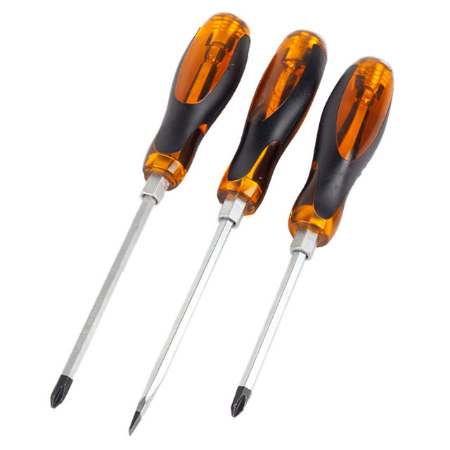 Knockable through-hole screwdriver Slotted super-hard industrial-grade ...