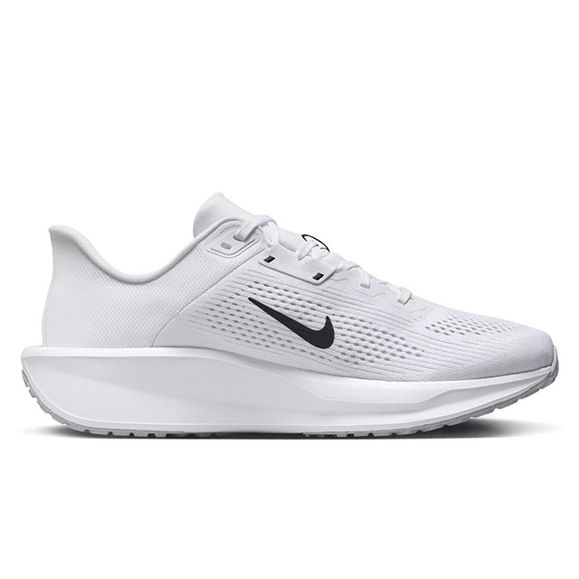 #Nike Nike QUEST 6 low-top casual running shoes men's white and black ...