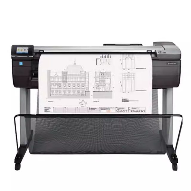 HP T830 plotter printer copy scan all-in-one machine T730 CAD blueprint ...