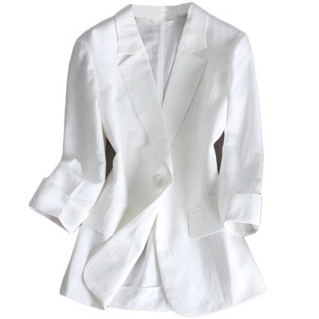 Workplace business attire ~ Slim fit one button cuffable sleeves white ...