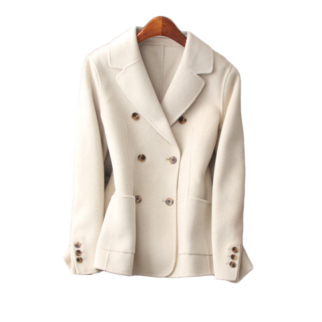 Aimar deserves to have one~light and soft double-breasted double-sided ...