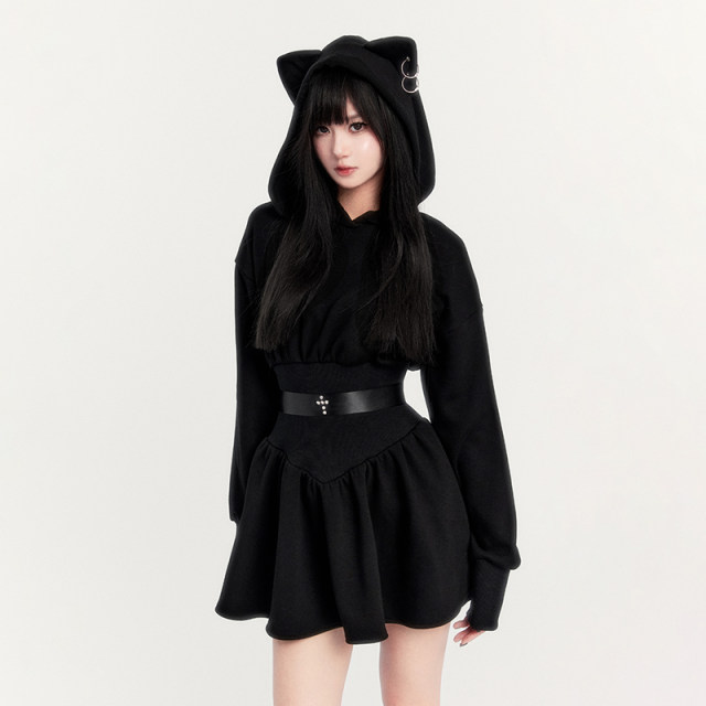 VOCK Devil Kitten Halloween Dark Style Sweet and Cool Slim Waist Plus ...