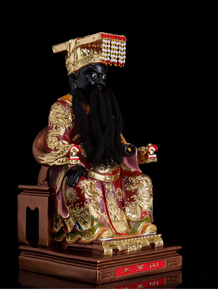 Resin Yama King Statue 12/16/19 Inch FRP Painted Yama Hell Figure Craft ...