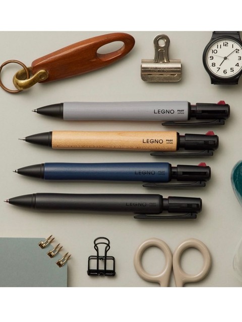 Spot Japan Pilot Baile LEGNO 2+1 Original wooden handle pool multi -functional pen 0.7mm multi ...