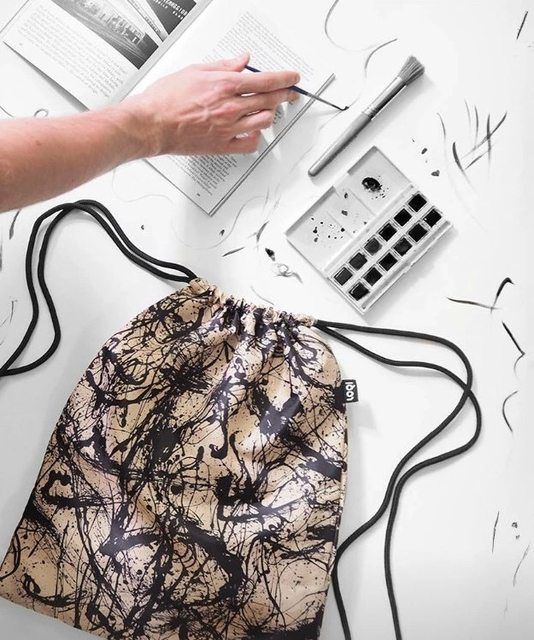 German LOQI trendy and versatile backpack, drawstring bag, foldable ...