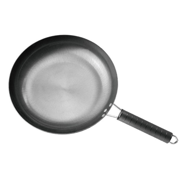 Pure cast iron frying pan, traditional cast iron pan, steak pan ...