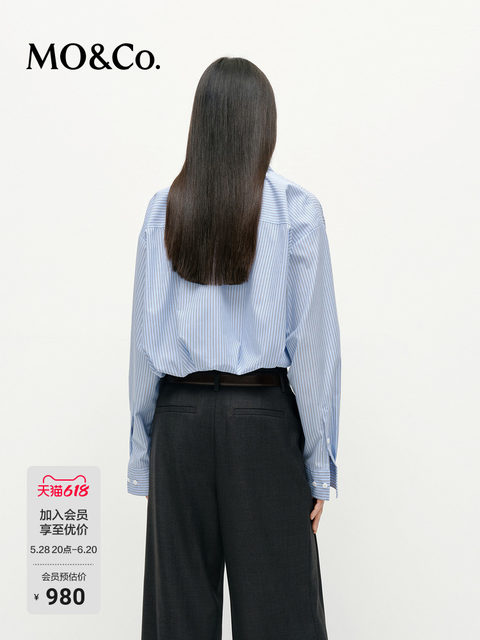 MOCO shirt 2025 spring new product fake two-piece spliced lace vest ...