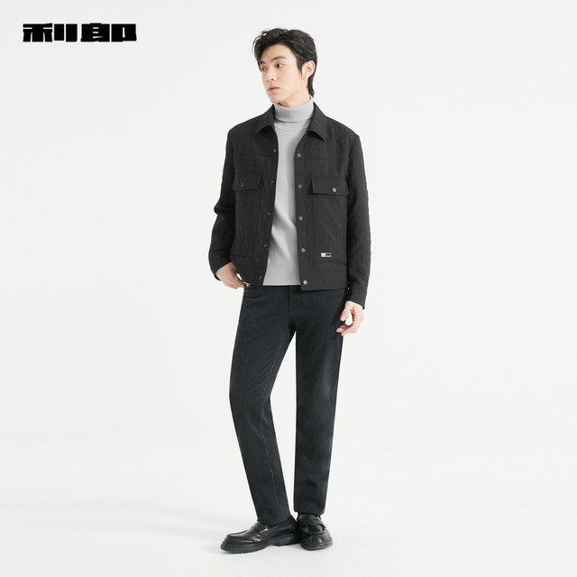 Lilanz Official Jacket Men's Lapel 2024 Autumn Jacket 24QJK6032Y/1Y