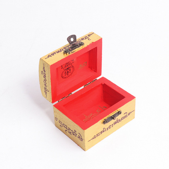 Thai Buddha amulet Long Phor Song 2566 Buddha amulet storage box wooden ...