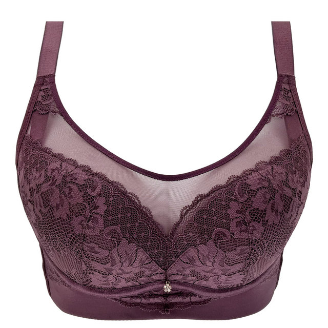 Jacqueline soft steel ring big breasts small push up anti-sagging ...