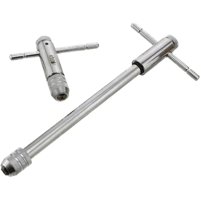 Universal Adjustable Ratchet Tap Wrench - Manual T-Type Extended Thread ...