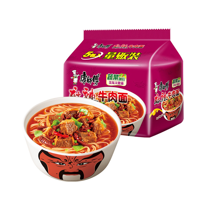 Master Kong Spicy Beef Instant Noodles - 85g x 5 Pack