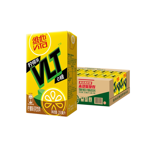 Vita 0 sugar real tea real lemon lemon tea 250ml*24 boxes of tea drinks ...