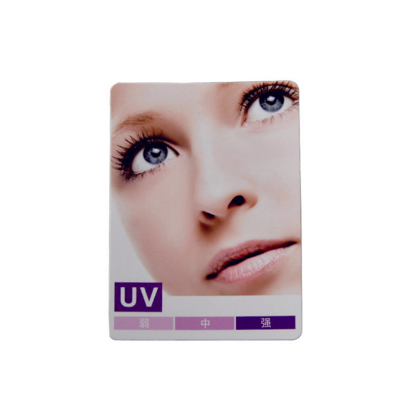 Sunscreen Test Paper UV Indicator Card Blue Light Detection Face Card