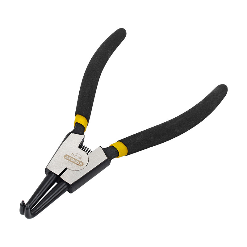 Stanley 7-Inch Circlip Pliers, Inner Caliper, Outer Caliper, Yellow ...