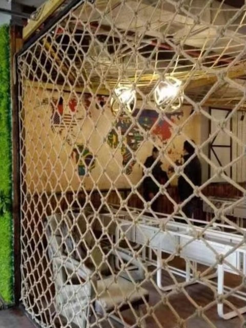 Safety grid of hemp rope net decoration network, ceiling grid ladder ...