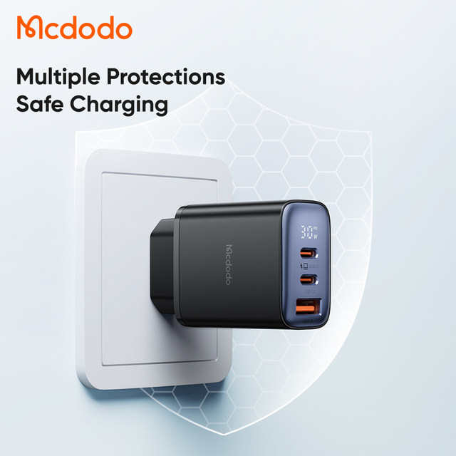 Maiduoduo European standard charger 30W multi-port with digital display ...