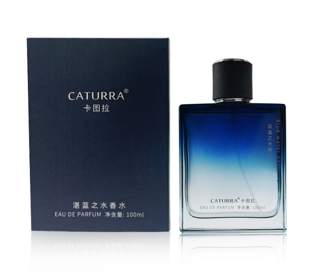 Blue azure water men's eau de toilette woody ocean long-lasting fresh ...