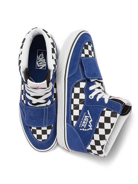 VANS men's and women's shoes MOUNTAIN EDITION splicing blue and white ...