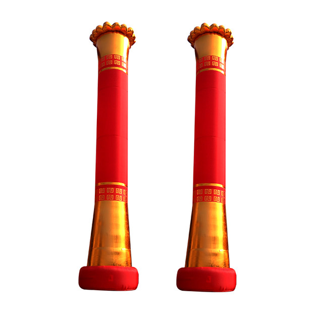Open unity column inflatable column arch red and white happy affairs ...